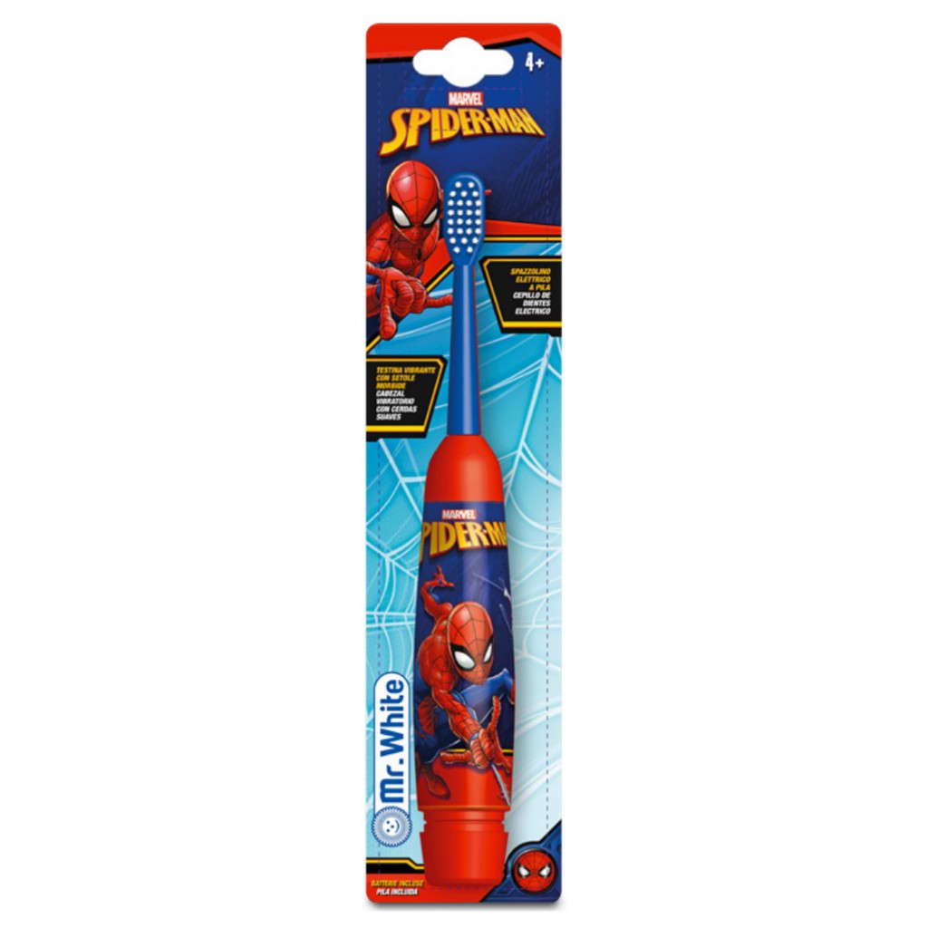 MR WHITE SPIDERMAN BATTERY POWERED TOOTHBRUSH - BEAUTY LANGUAGE ...