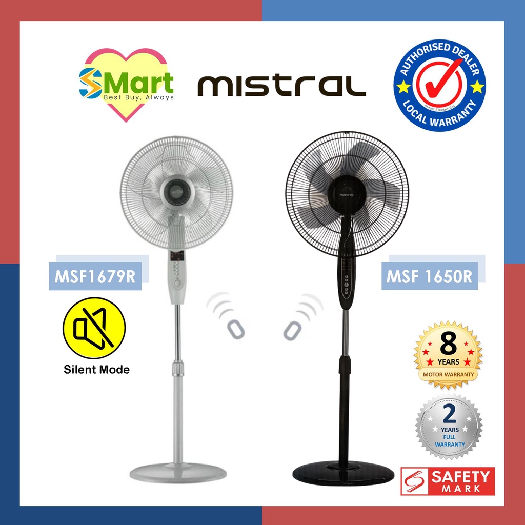 Mistral 16" Stand Fan with Remote Control [MSF1679R/ MSF1650R] | Shopee ...