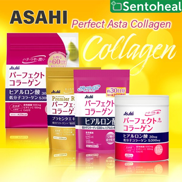 Asahi Perfect Asta Collagen Powder/ Premier Rich Collagen | Shopee Singapore