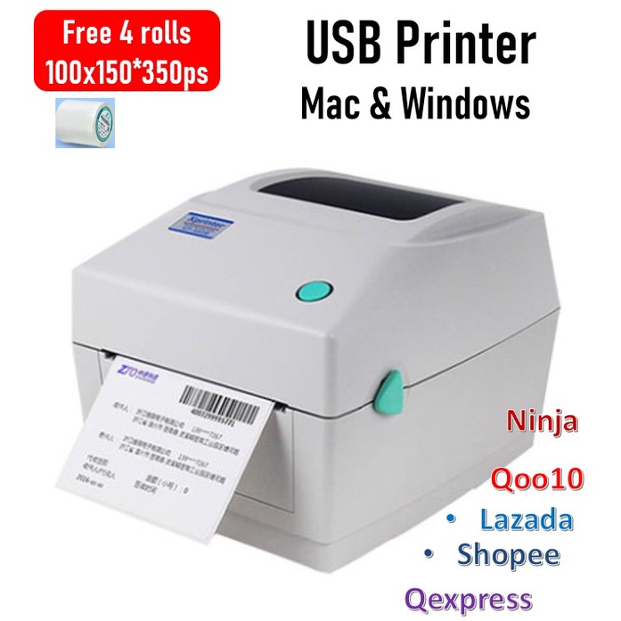 Thermal Printer for Waybill Barcode Label Print USB /Bluetooth | Shopee ...