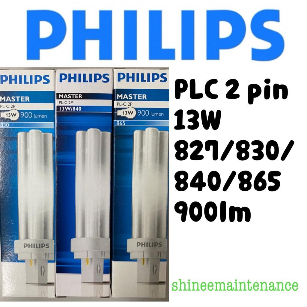 [3pc bundle!] Philips Master PLC 13W 2 pin 827/830/840/865 900lumen | Shopee Singapore