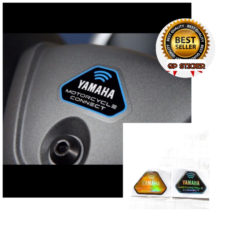 Yamaha MOTORCYCLE CONNECT Y CONNECT AEROX NMAX X MAX LEXI LOGO embossed ...