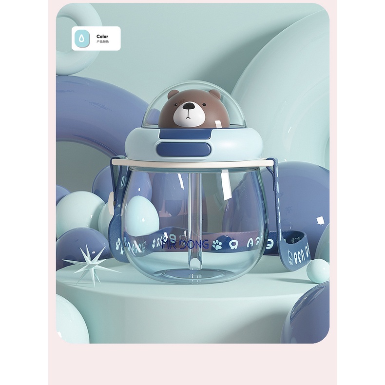 "SG SELLER" 650ML Kids BPA Free Cute Water Bottle carton water bottle ...