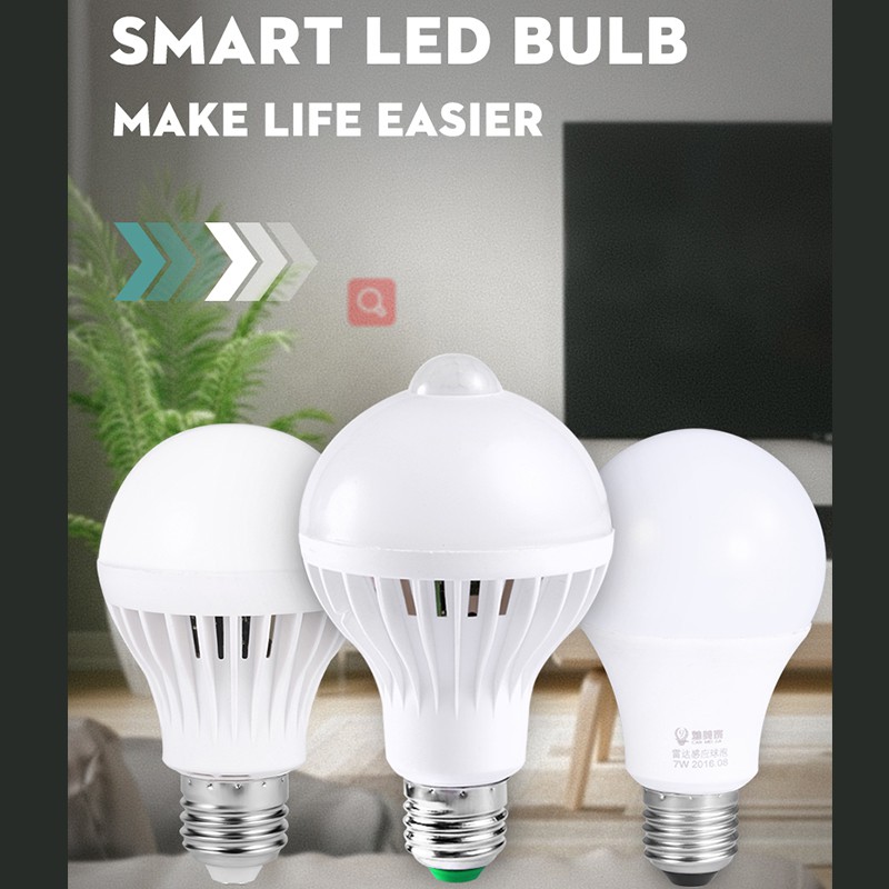 PIR Motion Sensor/Radar Sensor/ Voice Sensor Light bulbs LED Lamps ...