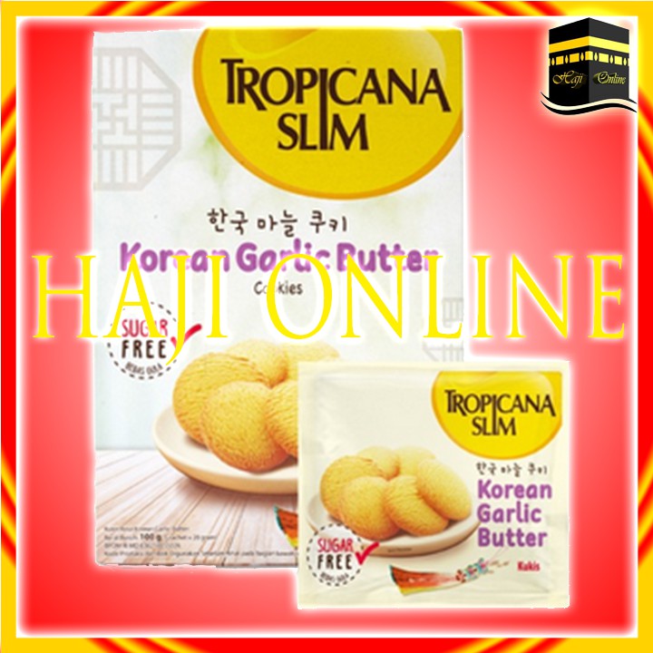 Tropicana Slim Korean Garlic Butter Cookies - Sugar Free Cookies 100 Gr ...