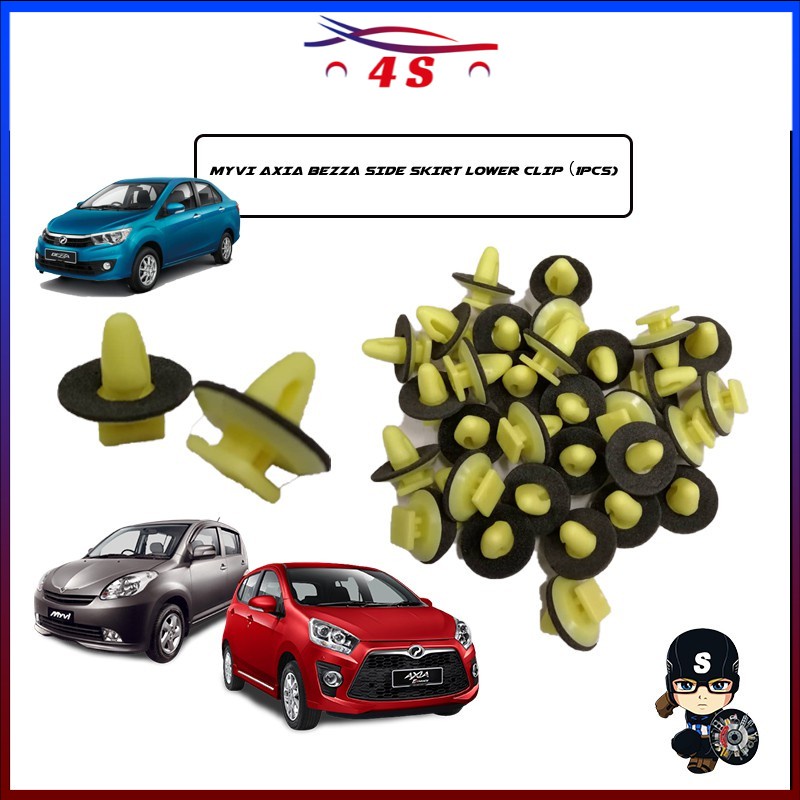 MYVI AXIA BEZZA SIDE SKIRT LOWER CLIP (1pcs) | Shopee Singapore
