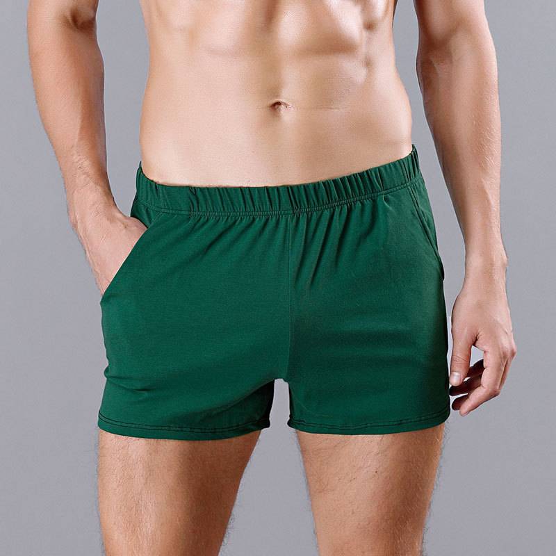 SOUTONG Men's Fashion Home Shorts Casual Loose Cotton Shorts ...