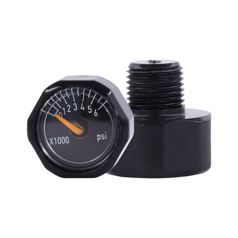 20mm Black Mini Digital Pressure Gauge 6000psi 1/8NPT Gauge Manometer ...