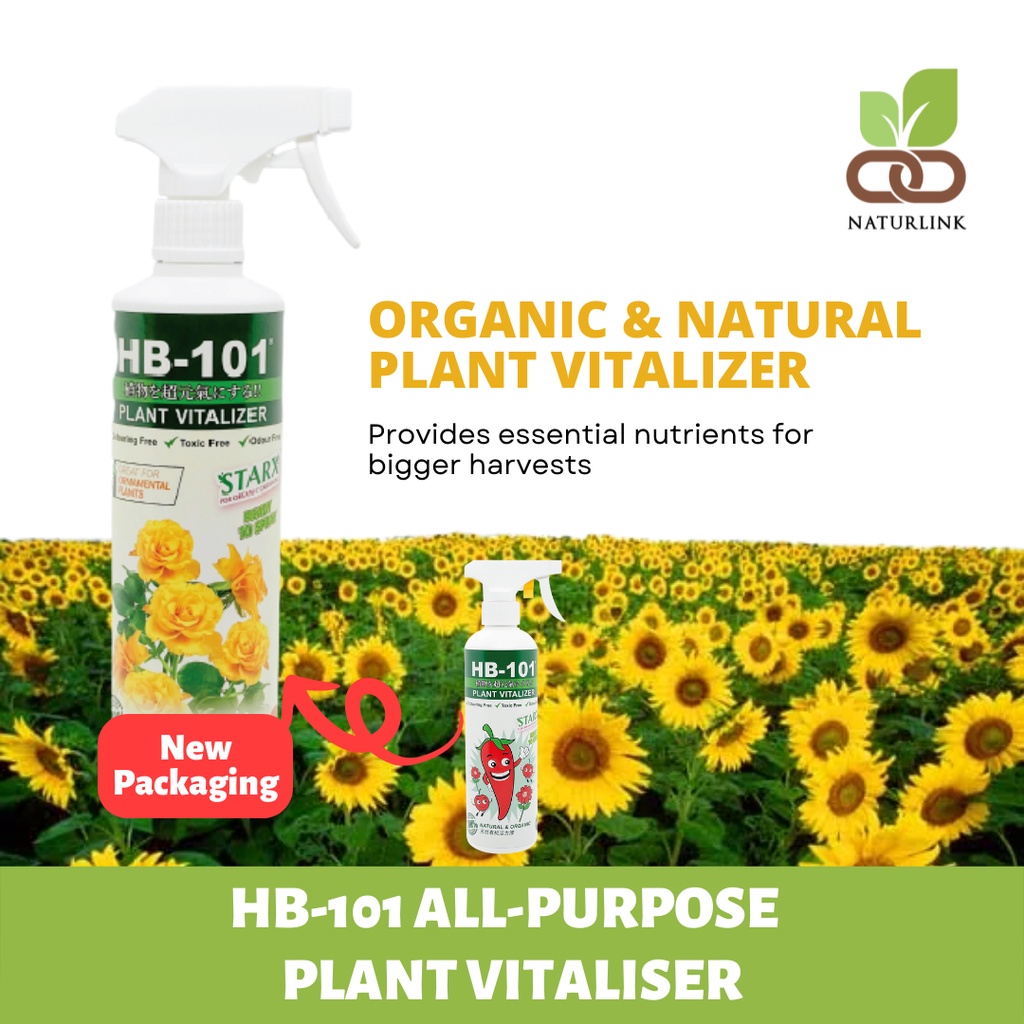 HB-101 All-Purpose Plant Vitalizer (500ml / 1L) Spray | HB101 | Organic Fertilizer for Flowering ...