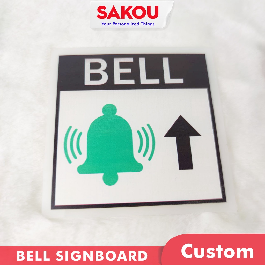Bell Sign Board Custom Size and Design UV Printed Acrylic Sign Board ...