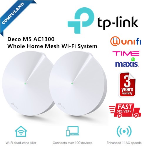 TP-Link Deco M5 AC1300 Whole Home Mesh Wi-Fi System | unifi/Time/Maxis ...