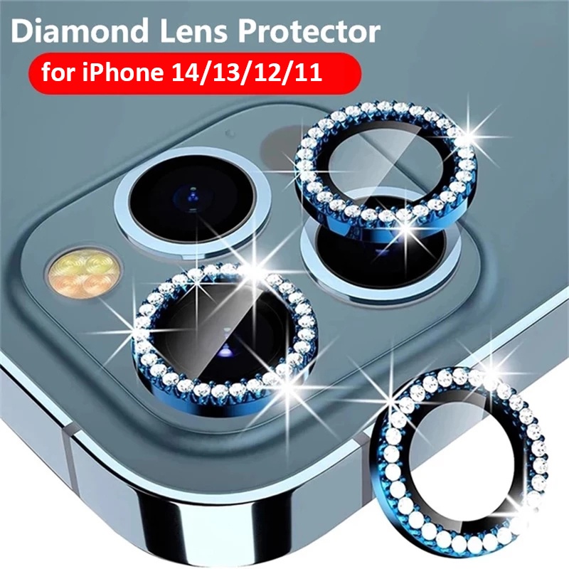 Diamond Camera Lens Protector For iPhone 17Pro/16 15Pro/14 13 12 Pro ...