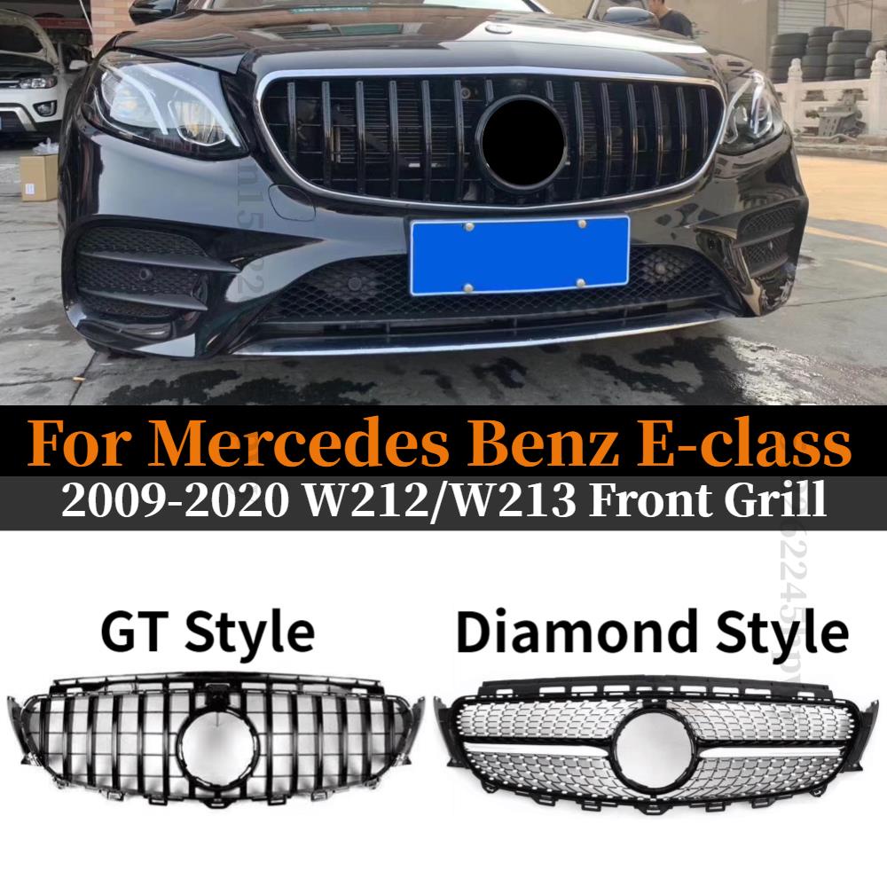 For Mercedez Benz E Front Mesh Grill W213 W212 E180 E200 E300 E260 E320 E350 E400 With Camera ...