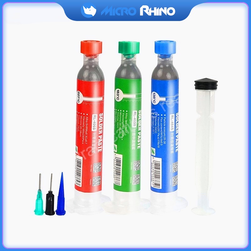 Relife 138℃/183℃/227℃ BGA Tin Soldering Paste Lead-Free Low/Medium/High ...
