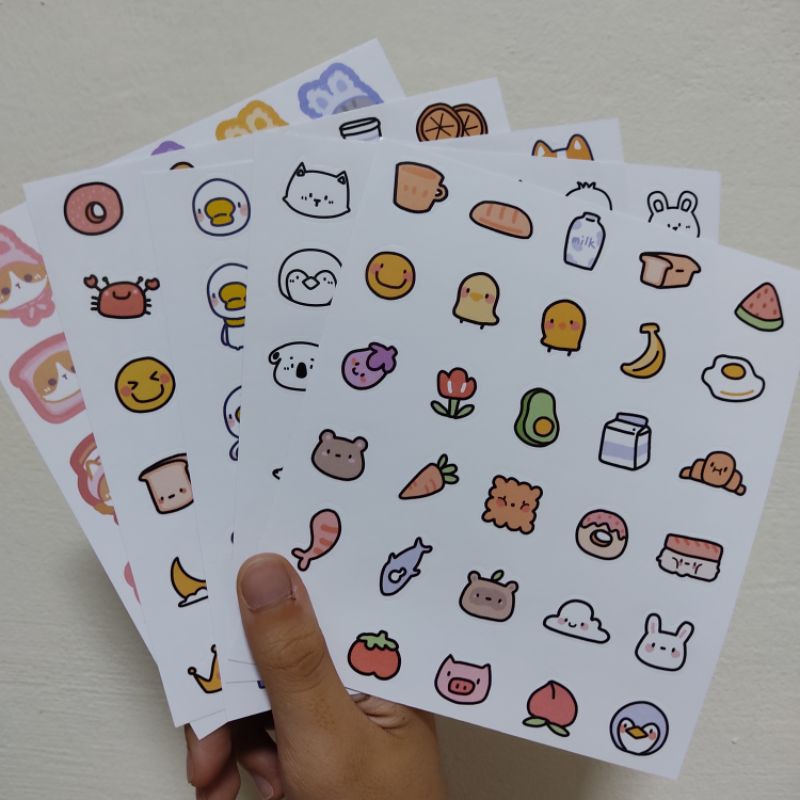 [Local SG] Cute Mini Decor Sticker Sheet | Shopee Singapore
