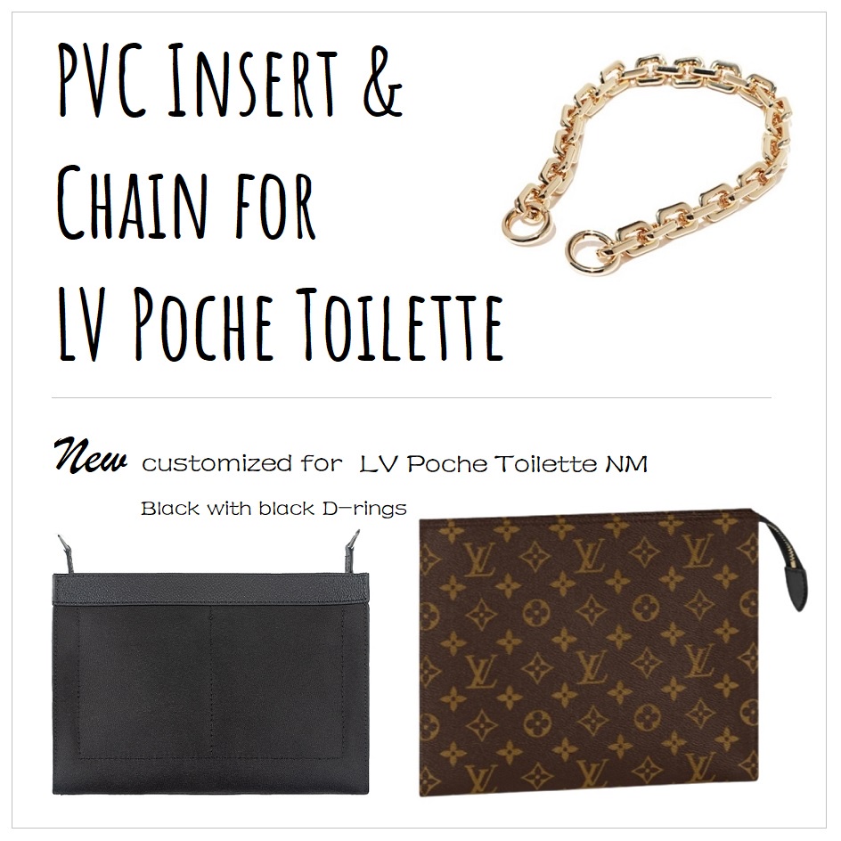 POCHE TOILETTE NM Canvas Insert Chunky Chain Sling Convert to Sling ...