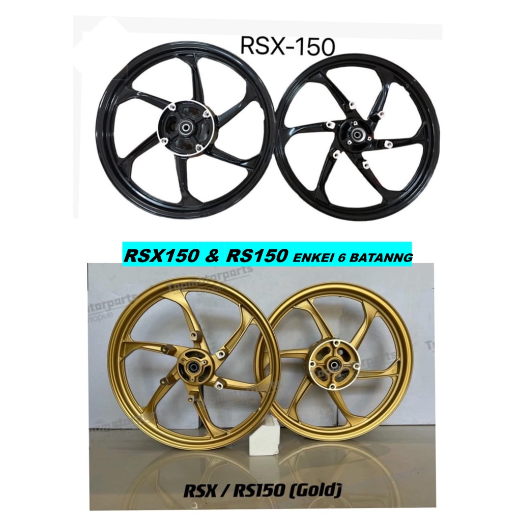SPORT RIM Enkei 6 Batang 6L 6KAKI 6ZR PNP HONDA RS RSX RS150 RSX150 ...