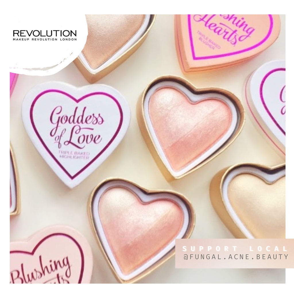Makeup Revolution Hearts Highlighter | Saubhaya Makeup