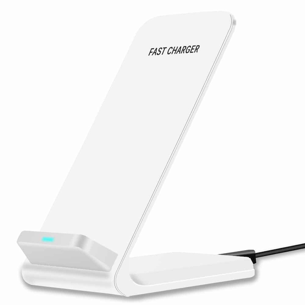 Qi-Compatible Fast Charging Wireless Charger- Q2 (White) | Shopee Singapore