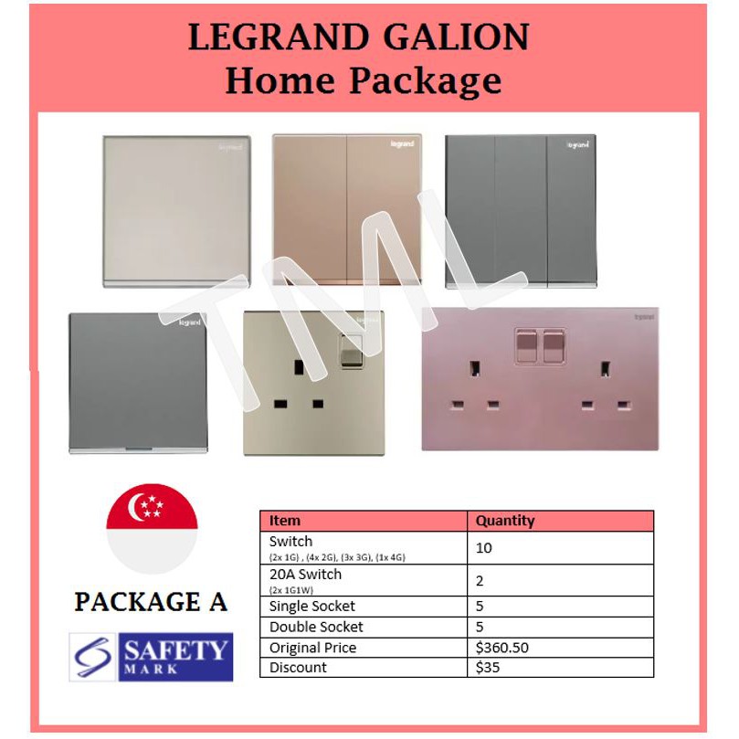 [SG Seller] Legrand Galion Premium Package for your home/HDB BTO ...