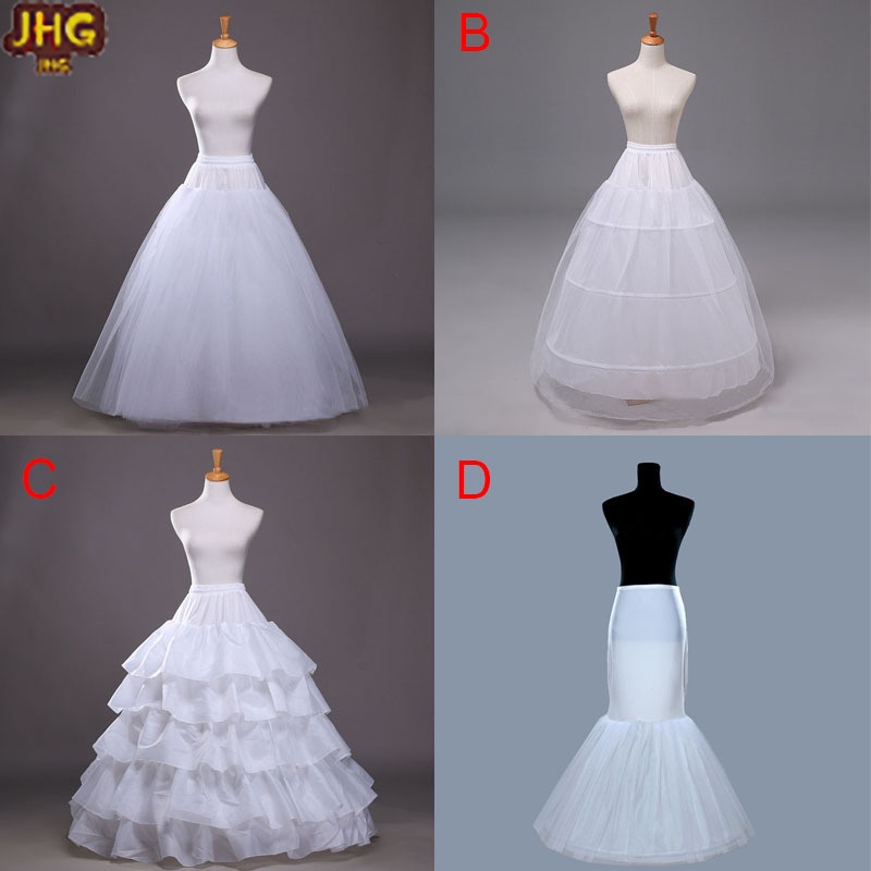 Wedding Petticoat Bridal Hoop Hoopless Crinoline Half Slip Prom