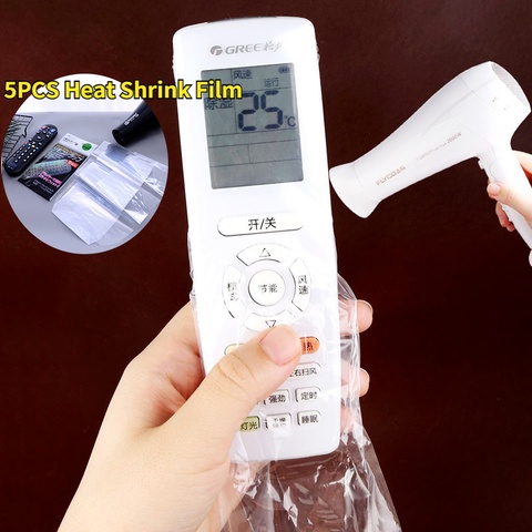 WER 5x PPC Heat Shrink Film TV Air-Conditioner Remote Control Screen ...
