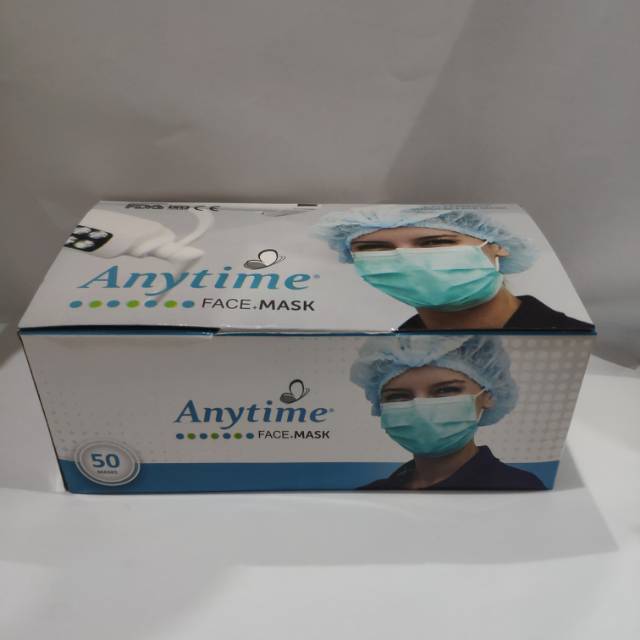 Anytime Box Earloop Mask (50Pcs) | Shopee Singapore
