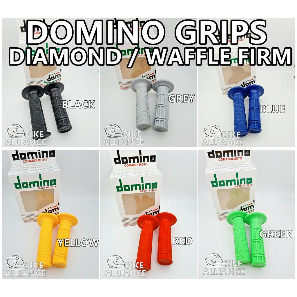 DOMINO DIAMOND WAFFLE FIRM HANDLE GRIP HAND GRIP THROTTLE BAR RUBBER | Shopee Singapore