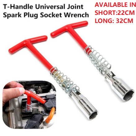 SPARK PLUG T WRENCH CAR MOTOR VEHICLE 14mm 16mm 21mm Flexible Sparkplug ...