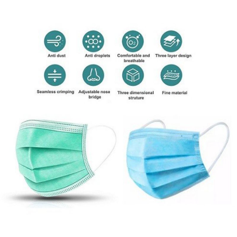 3ply earloop mask, 50pcs | Shopee Singapore