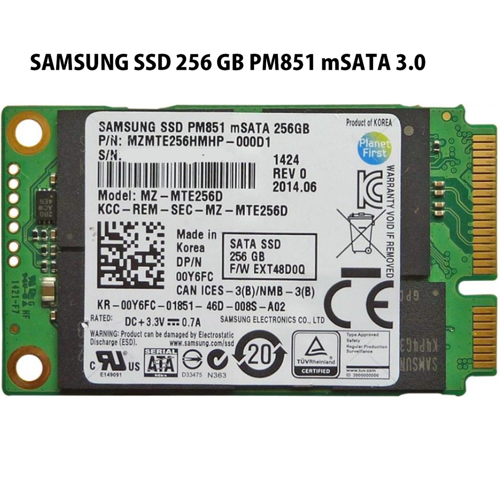 Samsung 256 GB mSATA Solid State Drive SSD High Speed (Used) | Shopee ...