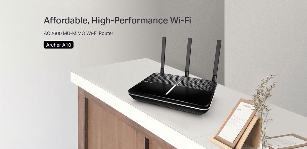TP-Link AC2600 Smart WiFi Router (Archer A10) - MU-MIMO, Dual B (3 ...