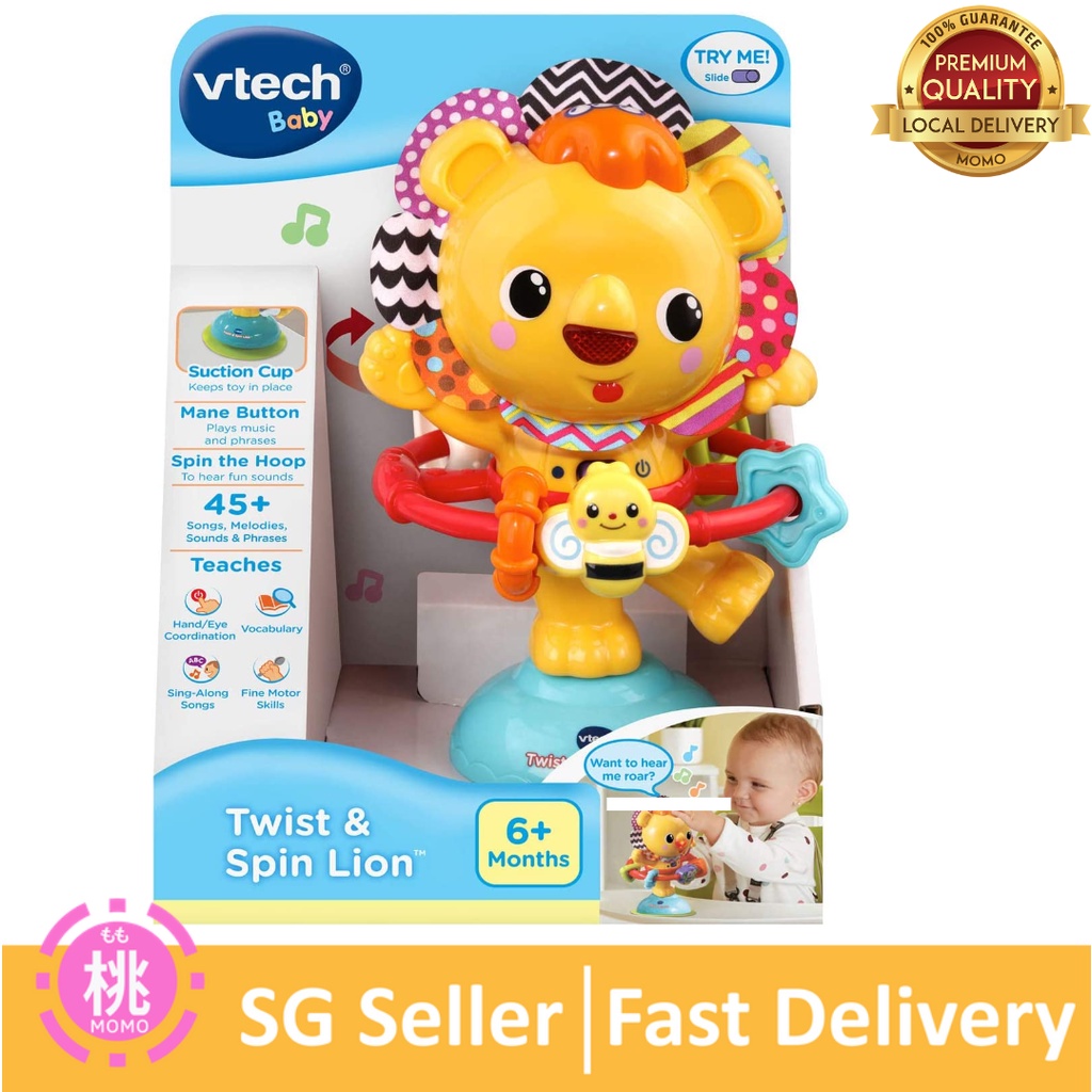 VTech Twist and Spin Lion, Yellow | Shopee Singapore