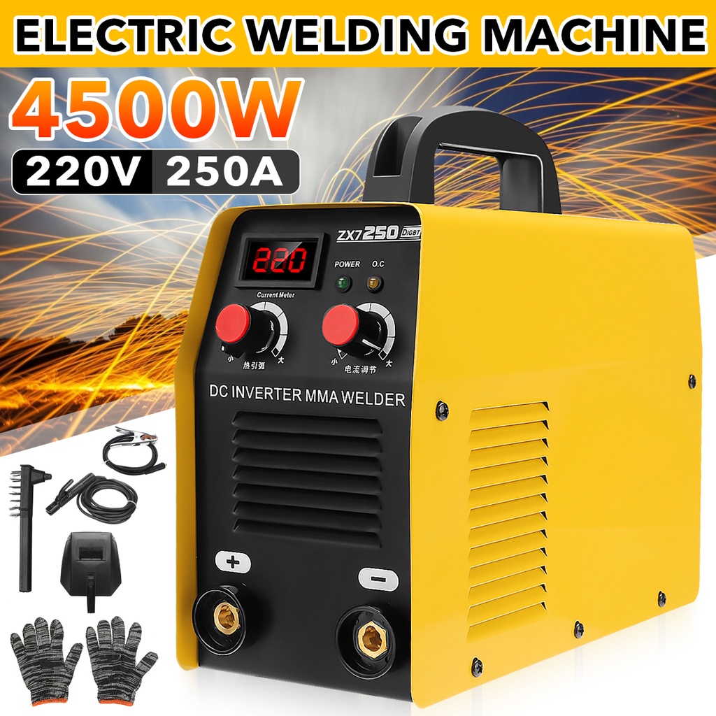 ZX7-250 250A 4500W IGBT Inverter Arc Mini Electric Welding Machine 220V ...