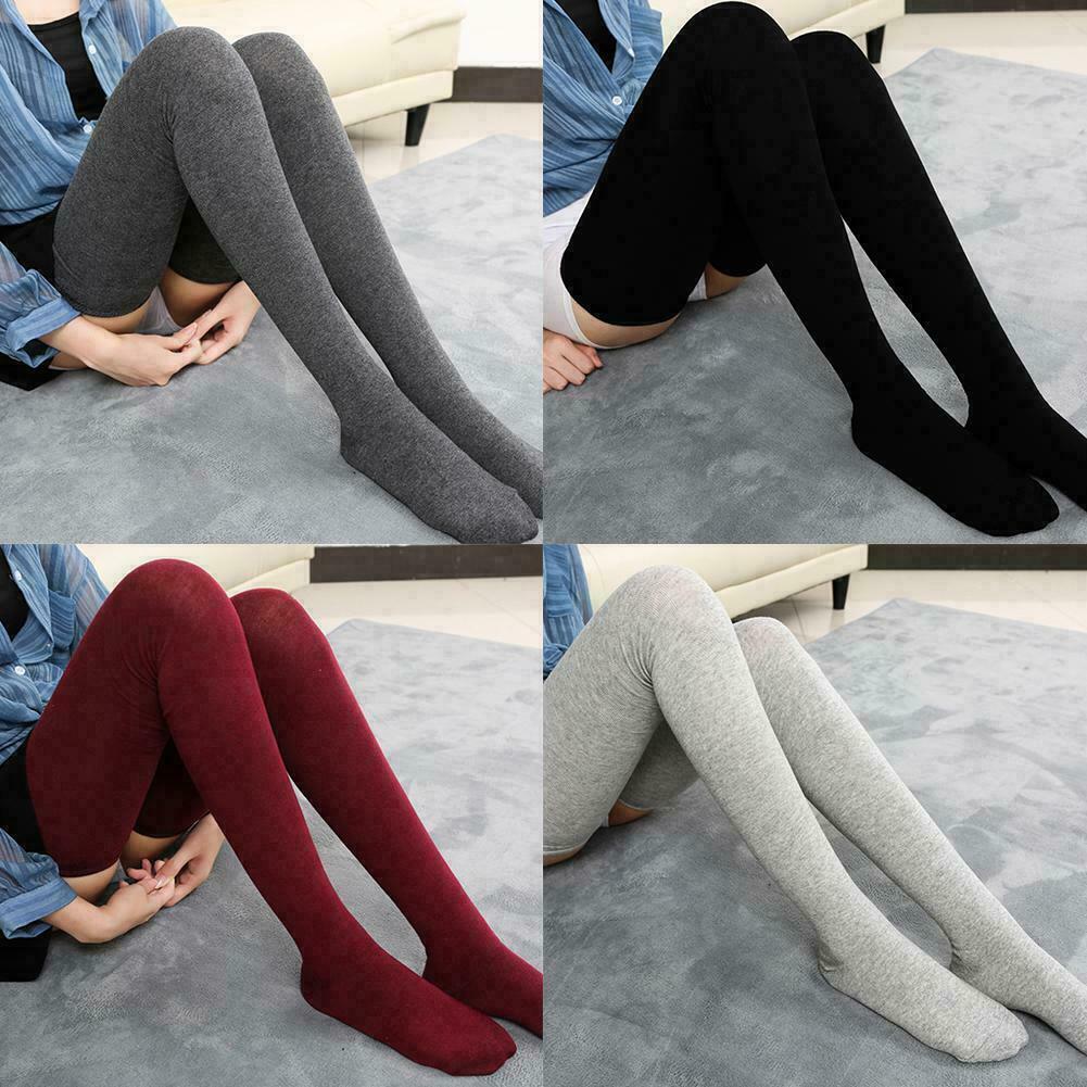 Super Long Female Tall 80Cm Cotton Socks Men and Women Cotton Thigh ...