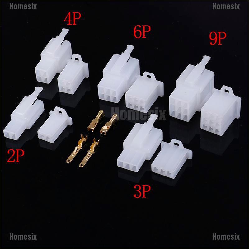 [QHMSI] 5Sets Automotive Electrical 2.8mm 2 3 4 6 9 Pin Crimp Wire Connector Terminal TYU ...