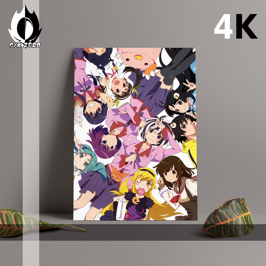 The Most Complete Anime A3 size Poster - Bakemonogatari (4K) | Shopee ...