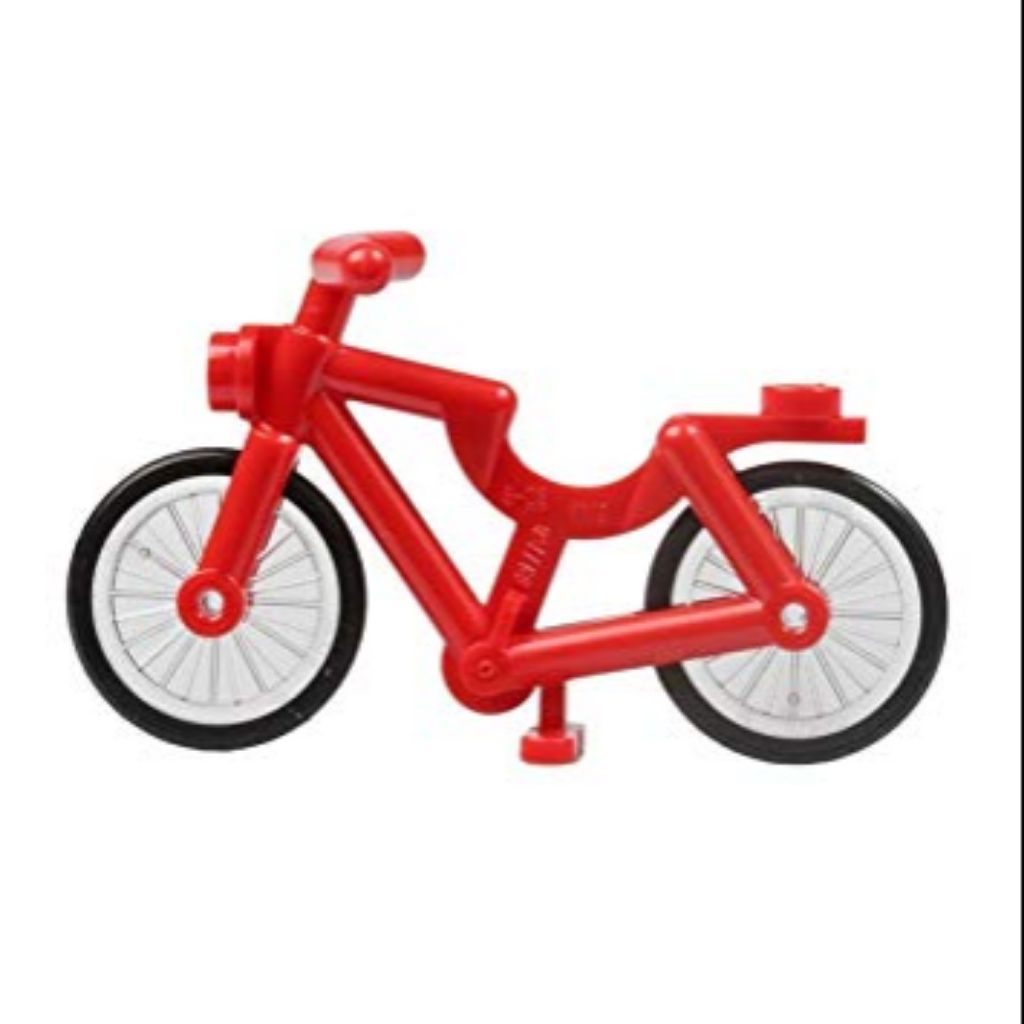 [KSG] Lego Red Bicycle [One piece wheel] | Shopee Singapore