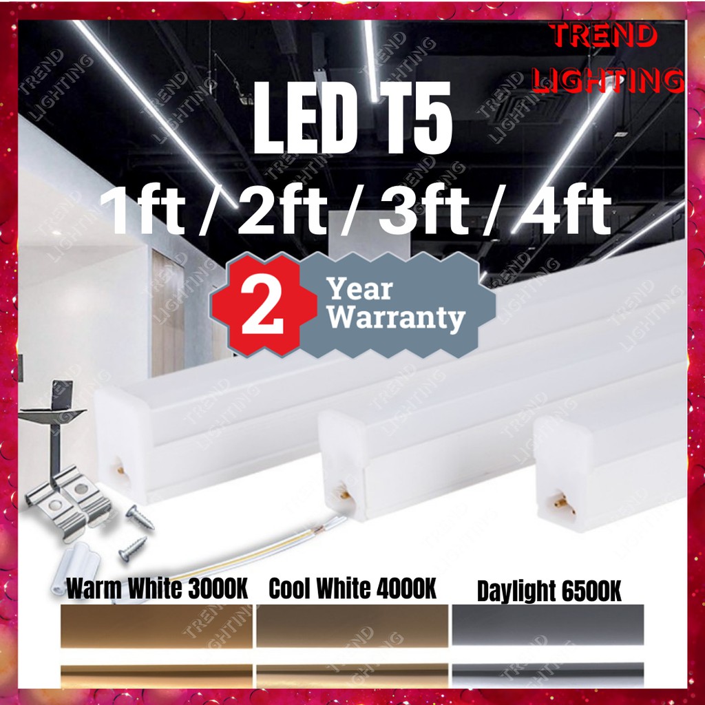 High Grade LED T5 Tube Light Drop Curve Light Ceiling Light Lampu Plaster Siling Mentol T5 Lampu ...
