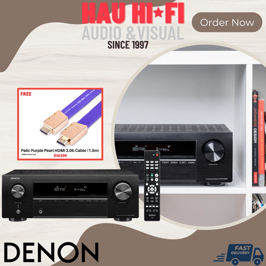 Denon AVR-X250BT 5.1Ch 4K Bluetooth AV Receiver | Shopee Singapore