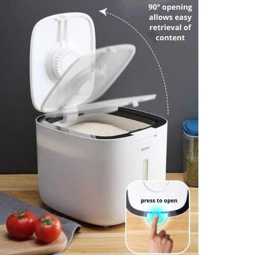 Ecoco Rice Container 5kg 10kg Bucket Kitchen Organiser Storage Pet Food ...