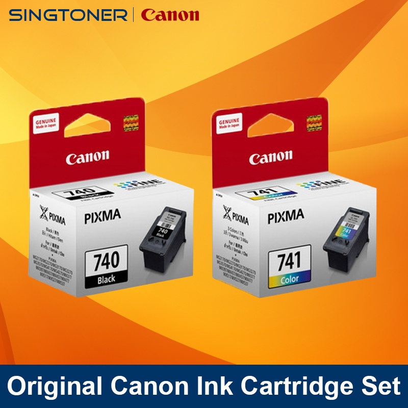 Canon 740 Black 741 Color Ink Cartridge for Pixma Printers PG740 PG-740 CL741 CL-741 MG3670 ...