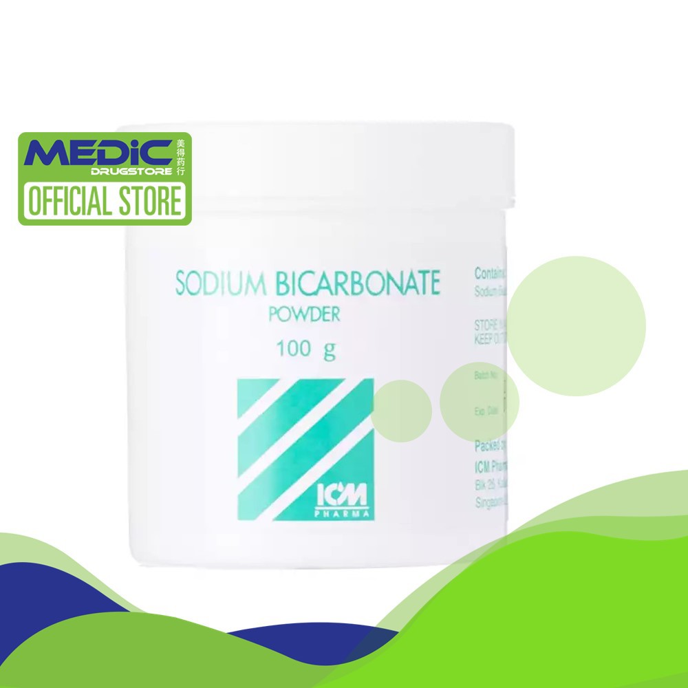 [Bundle of 6] ICM Pharma Sodium Bicarbonate Powder 100g - By Medic ...