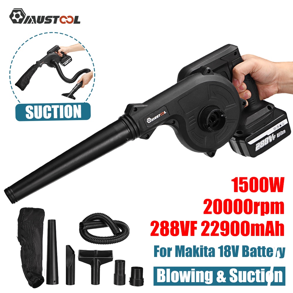 11500W 2 Inches Cordless Electric Air Blower Vacuum Blowing Suction ...