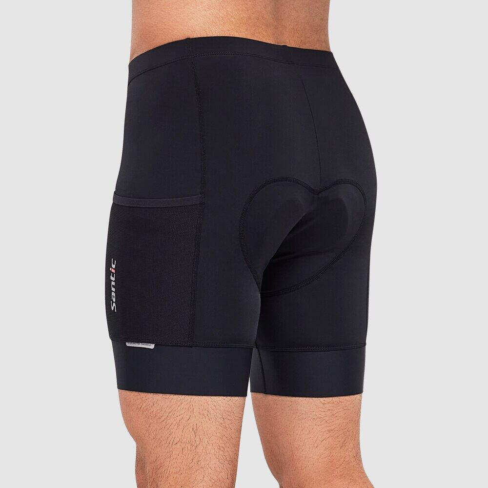 Santic Cycling Shorts for Men 4D Coolmax Padded Biker Shorts Summer ...