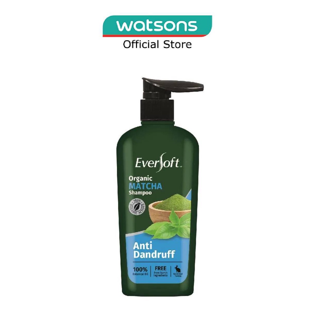 EVERSOFT Organic Matcha Anti Dandruff Shampoo 480ml | Shopee Singapore
