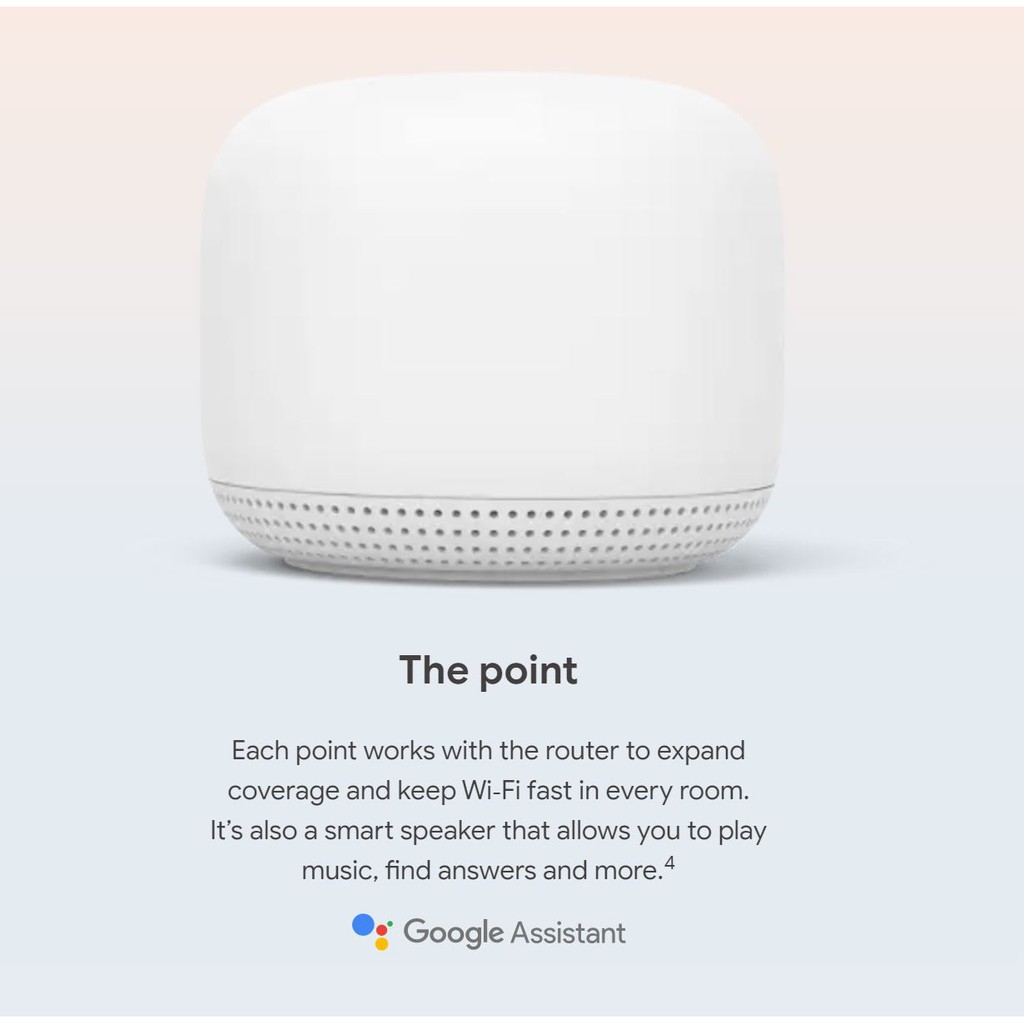 Google Nest WIFI Add-On Point (White-SG)-1 Pack Point Only | Shopee ...