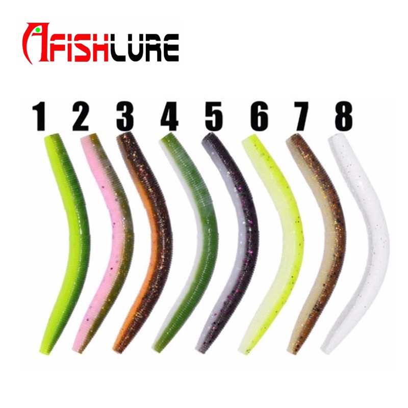 Sea Plastic Senko Worm Rubber Lure 6.5g100mm Silicone Soft Fishing Lure ...