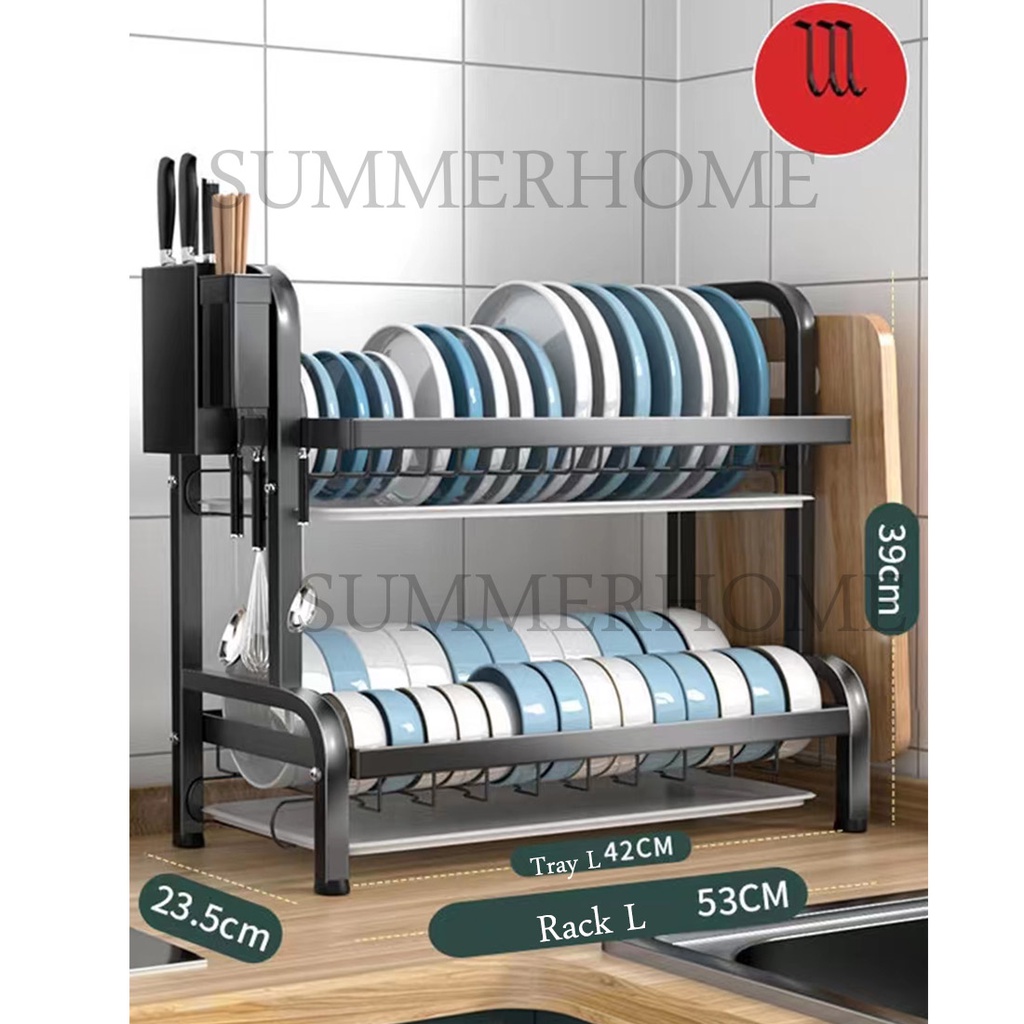 [ Available ] Nordic Style Dish Rack Rak Piggan Dish Drainer Iron ...