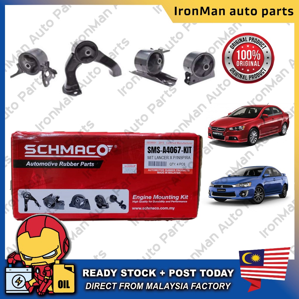 SCHMACO AUTOMOTIVE ENGINE MOUNTING SET PROTON INSPIRA MITSUBISHI LANCER ...